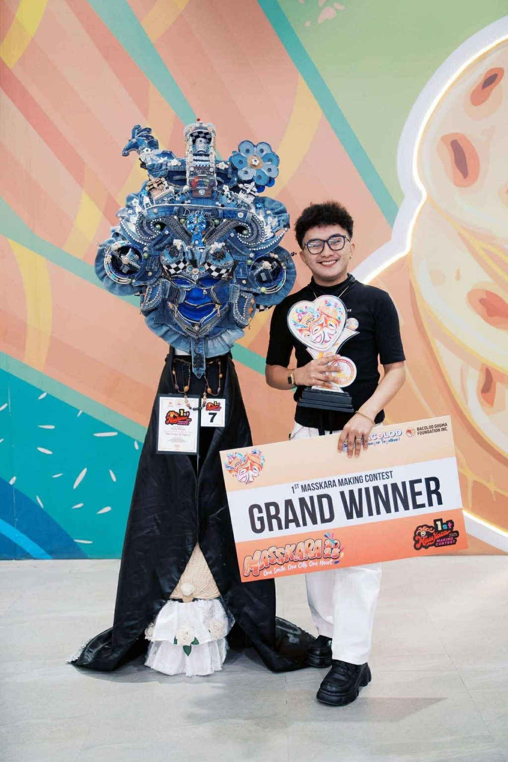 Denim-Inspired ‘Crown of Legacy’ Wins First MassKara Mask-Making ...